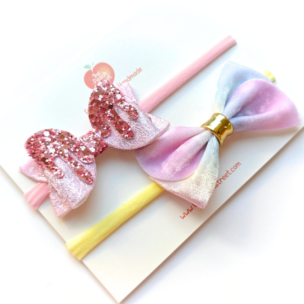 Sweetheart Dreams Bow Headband Set 🍬💖 – The Peach Street