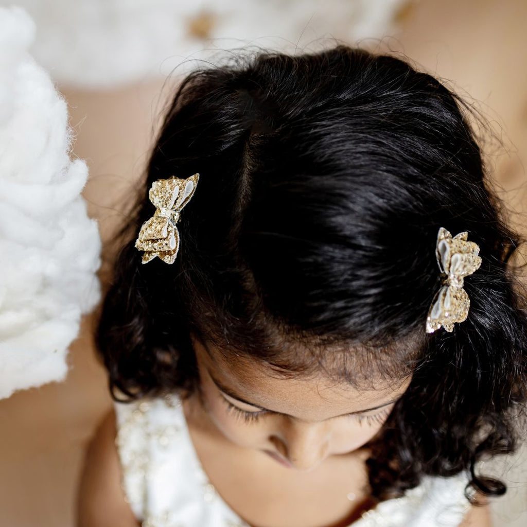 Micro Bows - Gold – The Peach Street