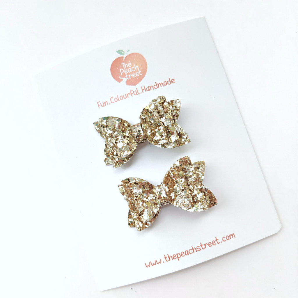 Micro Bows - Gold – The Peach Street